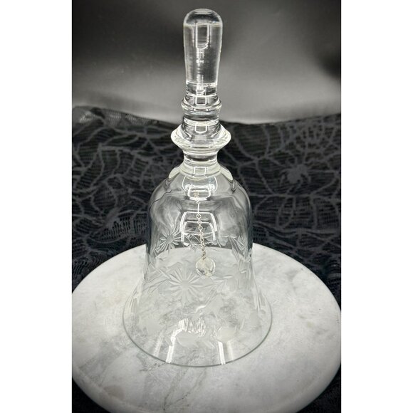 Accents | This Is A Vintage Handblown Crystal Or Clear Glass Bell With ...
